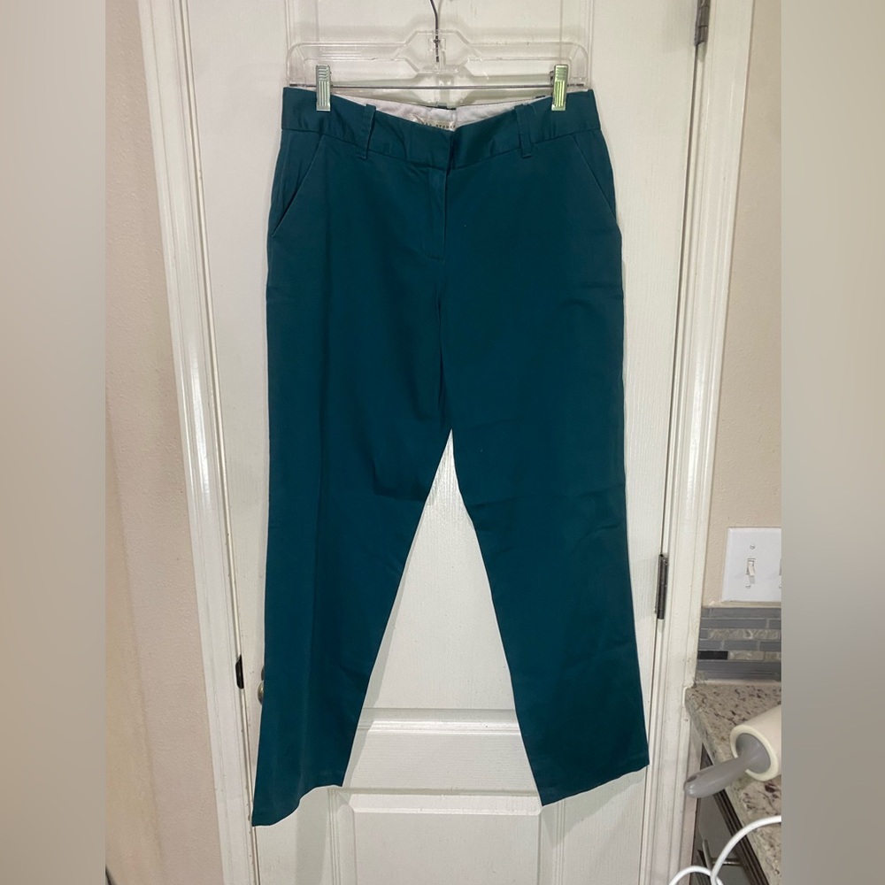 Max Studio Dark Teal Work Pant Slacks - Gem